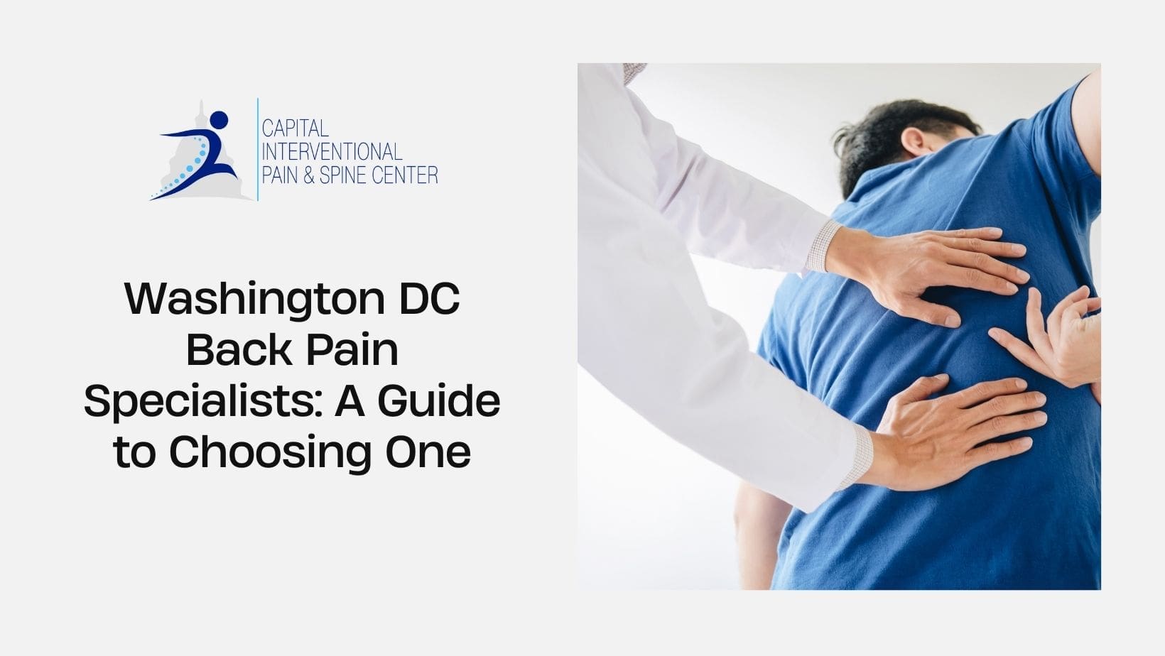 Doctor for Back Pain in Washington, DC